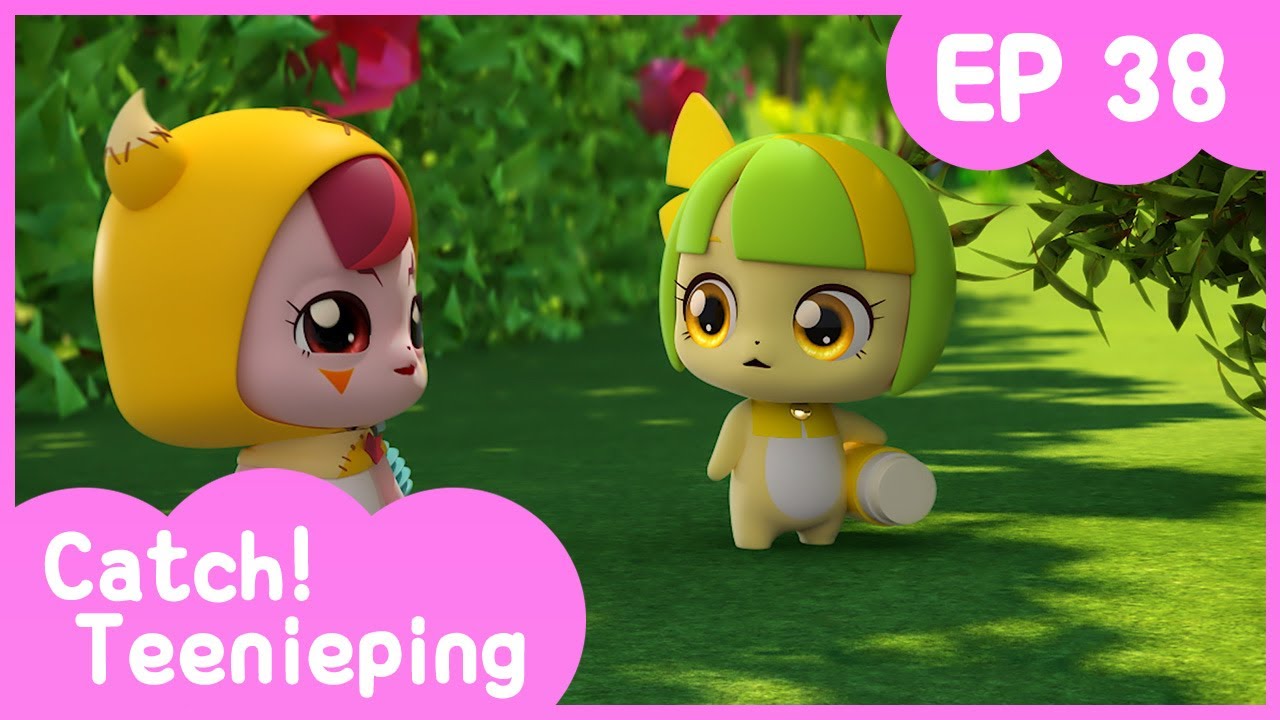 [KidsPang] Catch! Teenieping｜Ep.38 STUCK WITH LENA 💘 - YouTube