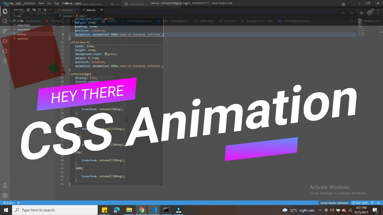 CSS animation tutorial | HTML | CSS | REACT - YouTube