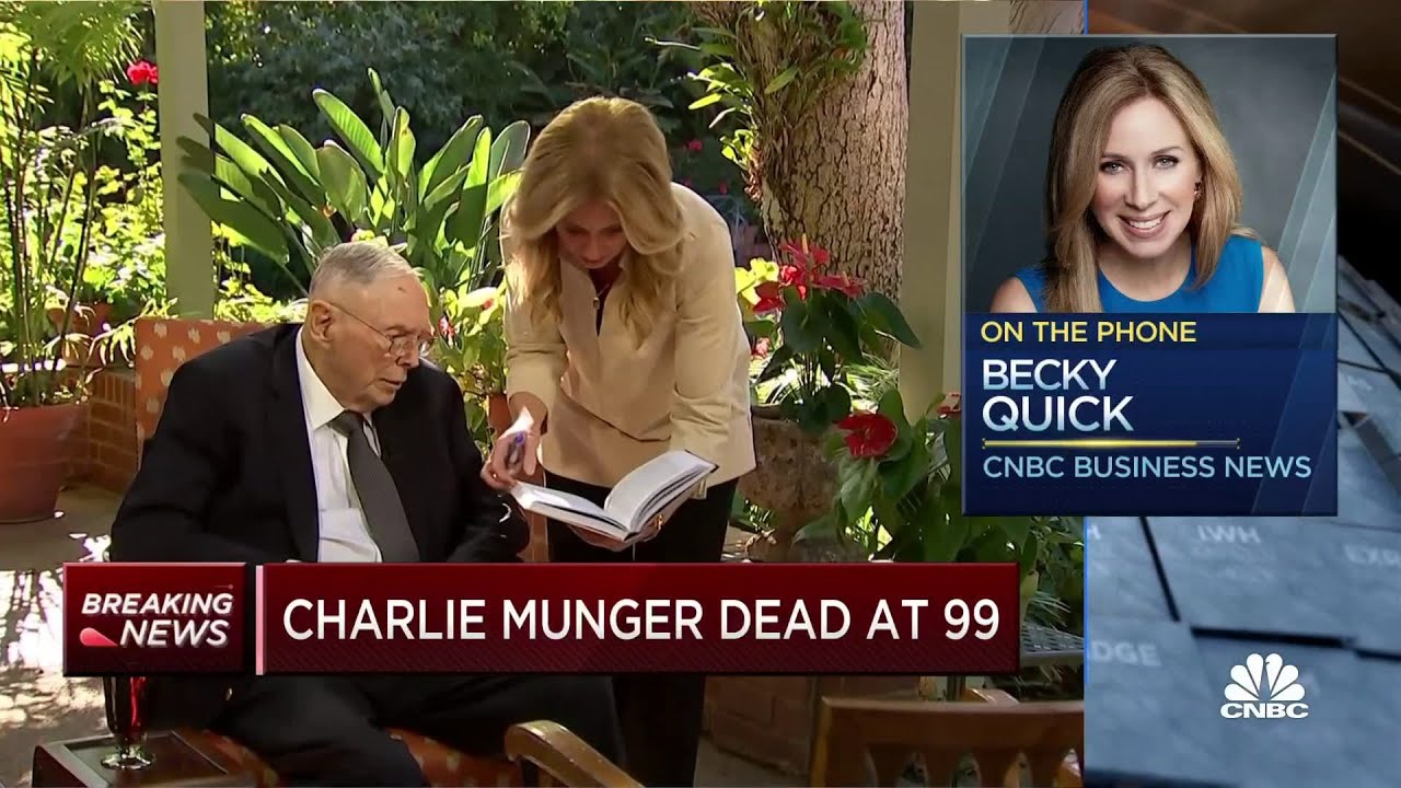 CNBC's Becky Quick looks back on the life and legacy of Charlie Munger ...