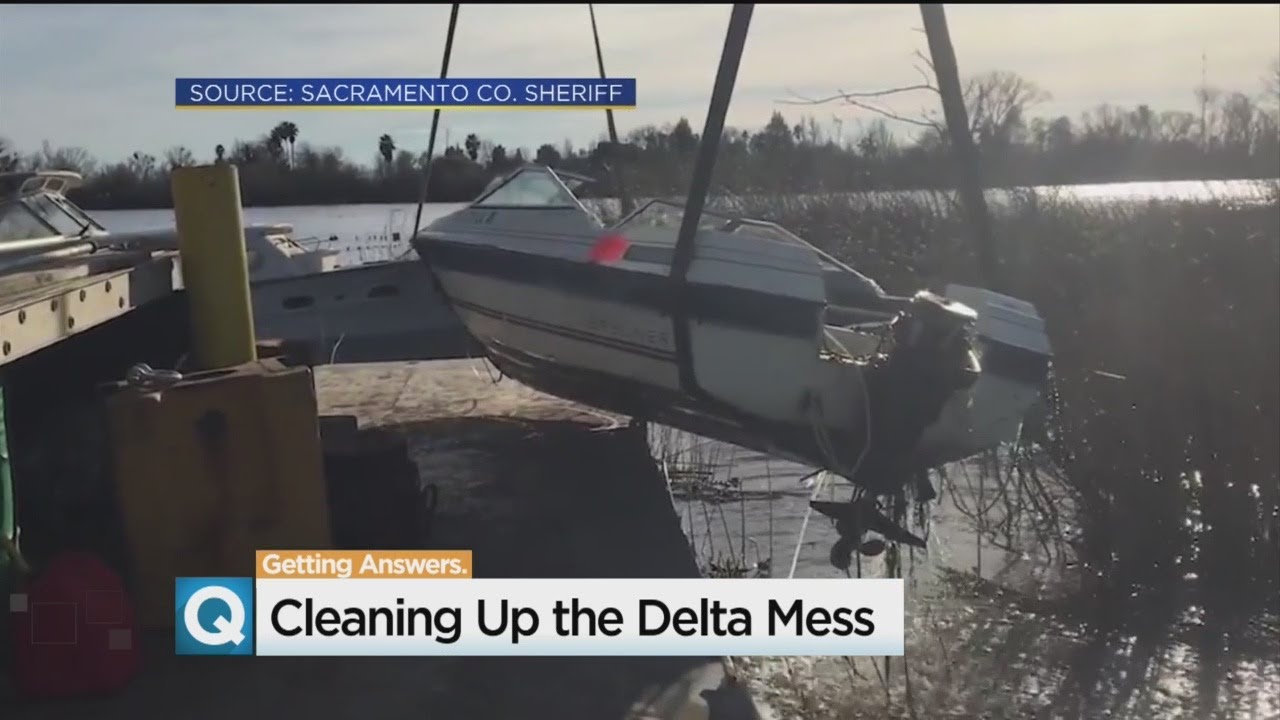 Hundreds Of Abandoned Boats Create Problem On Delta - YouTube