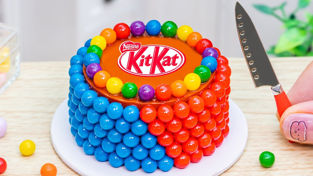 So Tasty KITKAT OREO Rainbow Cake🌈🍫Making Miniature Rainbow Fondant ... So Tasty KITKAT OREO Rainbow Cake🌈🍫Making Miniature Rainbow Fondant ...