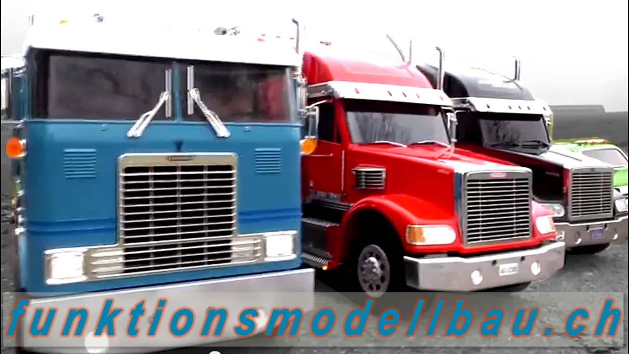 RC TRUCKS AND COMMERCIAL VEHICLES - DRIVE ON A FOGGY DAY - YouTube