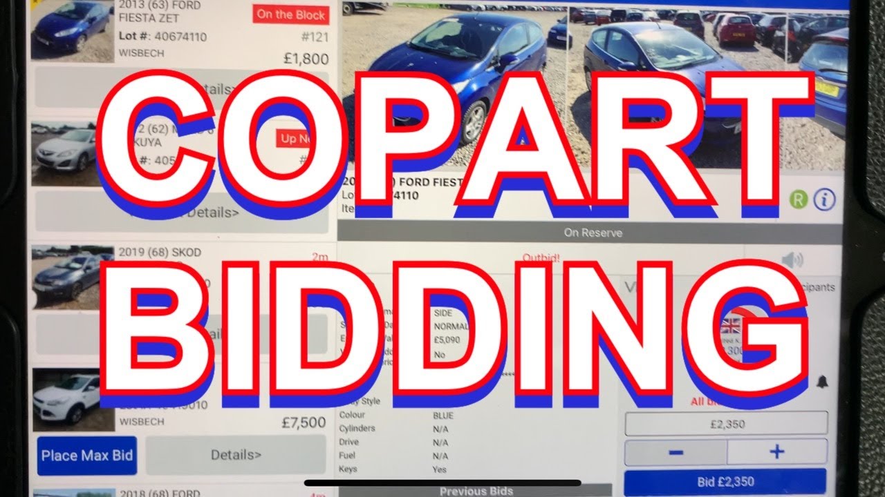 Copart Salvage Car auction Live Bidding And Fiesta Update - YouTube