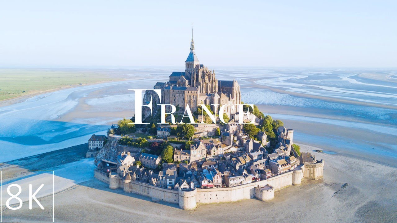 FRANCE 8K • AMAZING LANDSCAPE IN FRANCE• RELAXING MUSIC WITH AMAZING ...