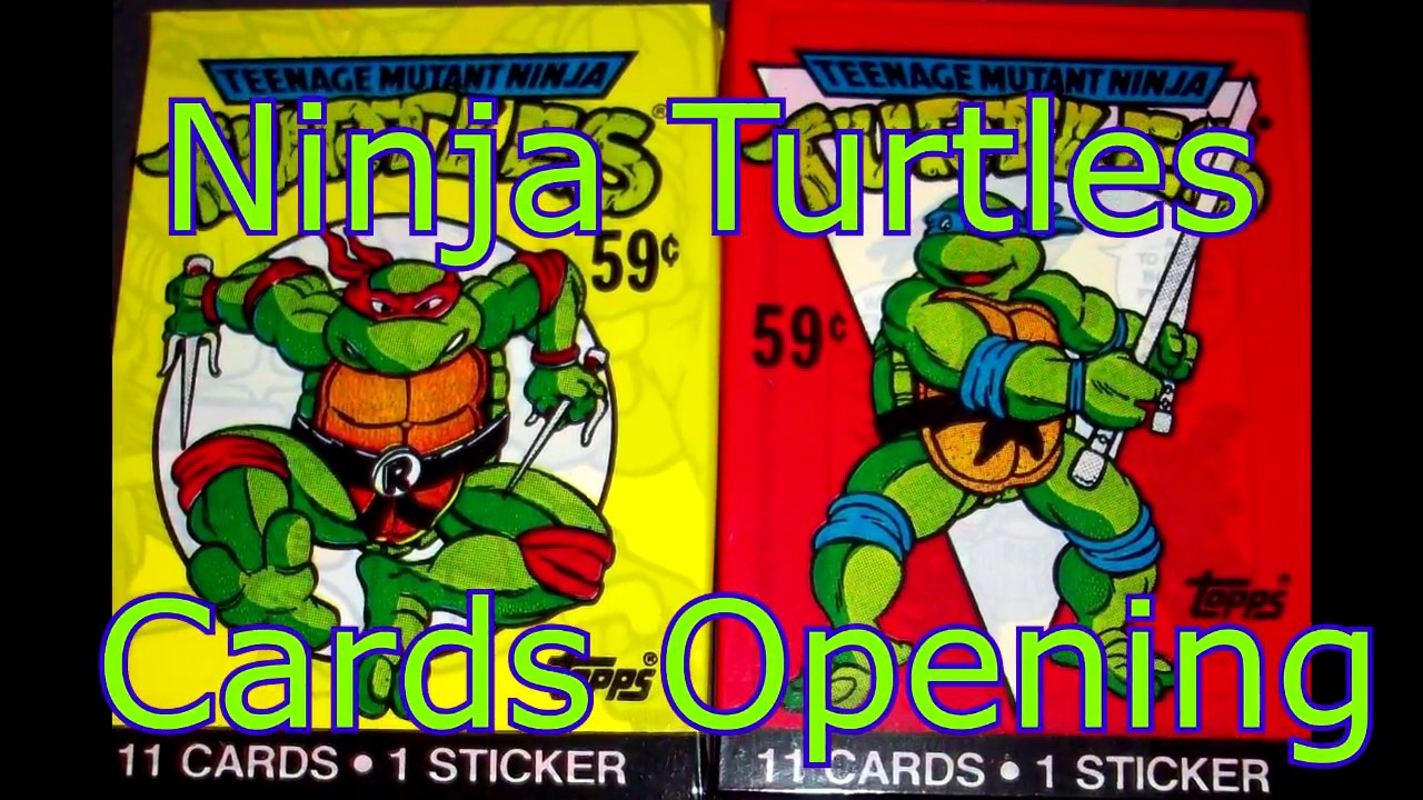 Ninja Turtles Trading Cards Opening - YouTube