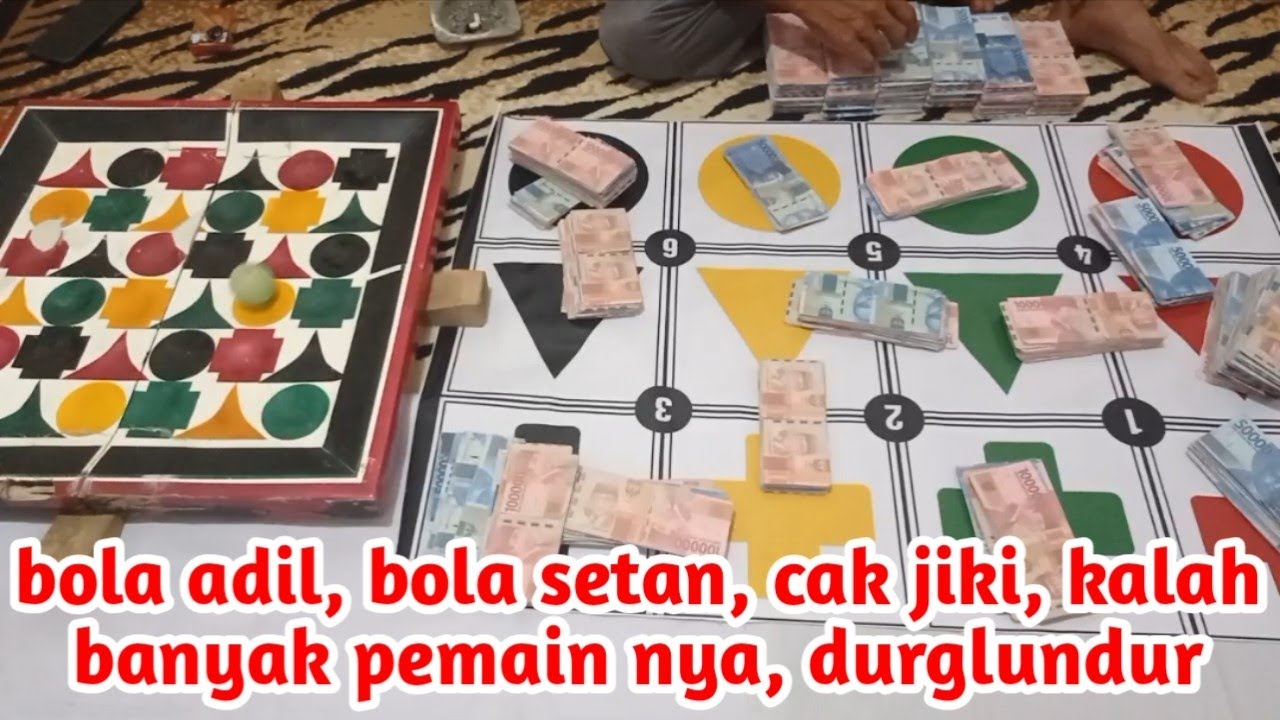 bola adil, bola setan, cak jiki, kalah banyak pemain nya, durglundur ...