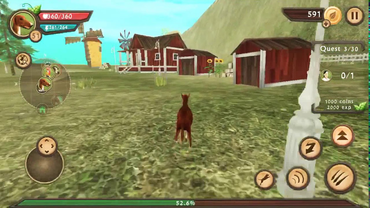 Dog Sim Killing Angry Cow - YouTube