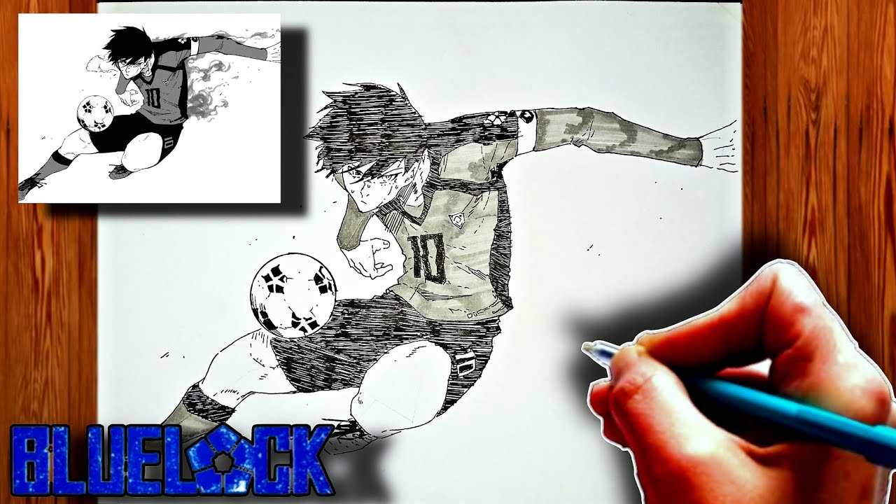 Manga Drawing Rin Itoshi | Blue Lock | ブルーロック | Step by Step Tutorial - YouTube
