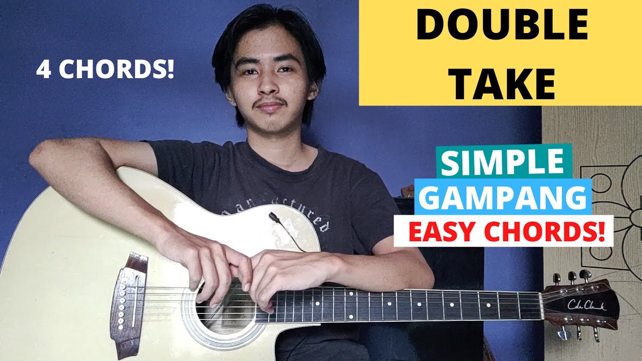 CHORD SIMPLE GAMPANG (Double Take - Dhruv) (Tutorial Gitar) Easy Chords ...