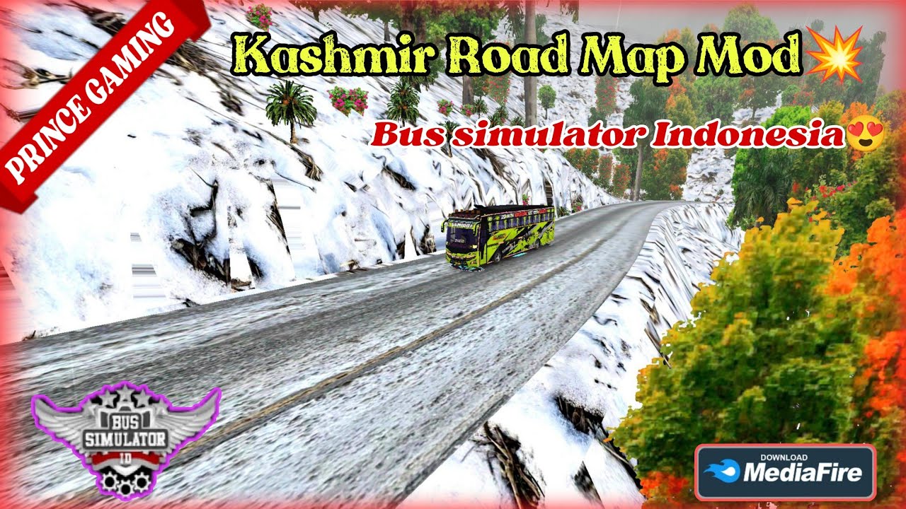 🎀🎀Kashmir Road Map Mod💥Bus simulator Indonesia😍 Support for All Mobiles 🥰 Download Now 🫣 - YouTube