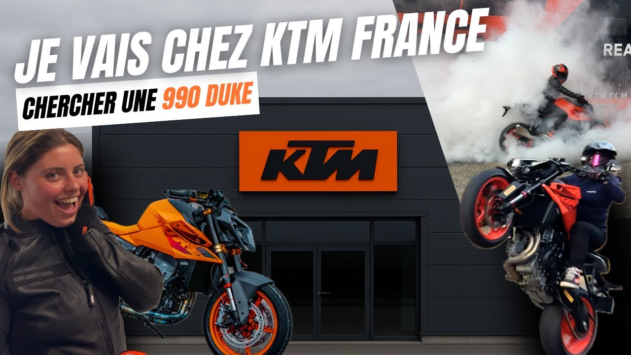 Je vais chez KTM FRANCE chercher une 990 duke 😍🔥 - YouTube