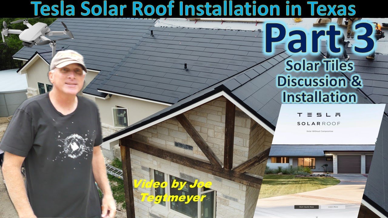 Tesla Solar Roof & Powerwall Installation Part 3 Solar Tiles Discussion ...