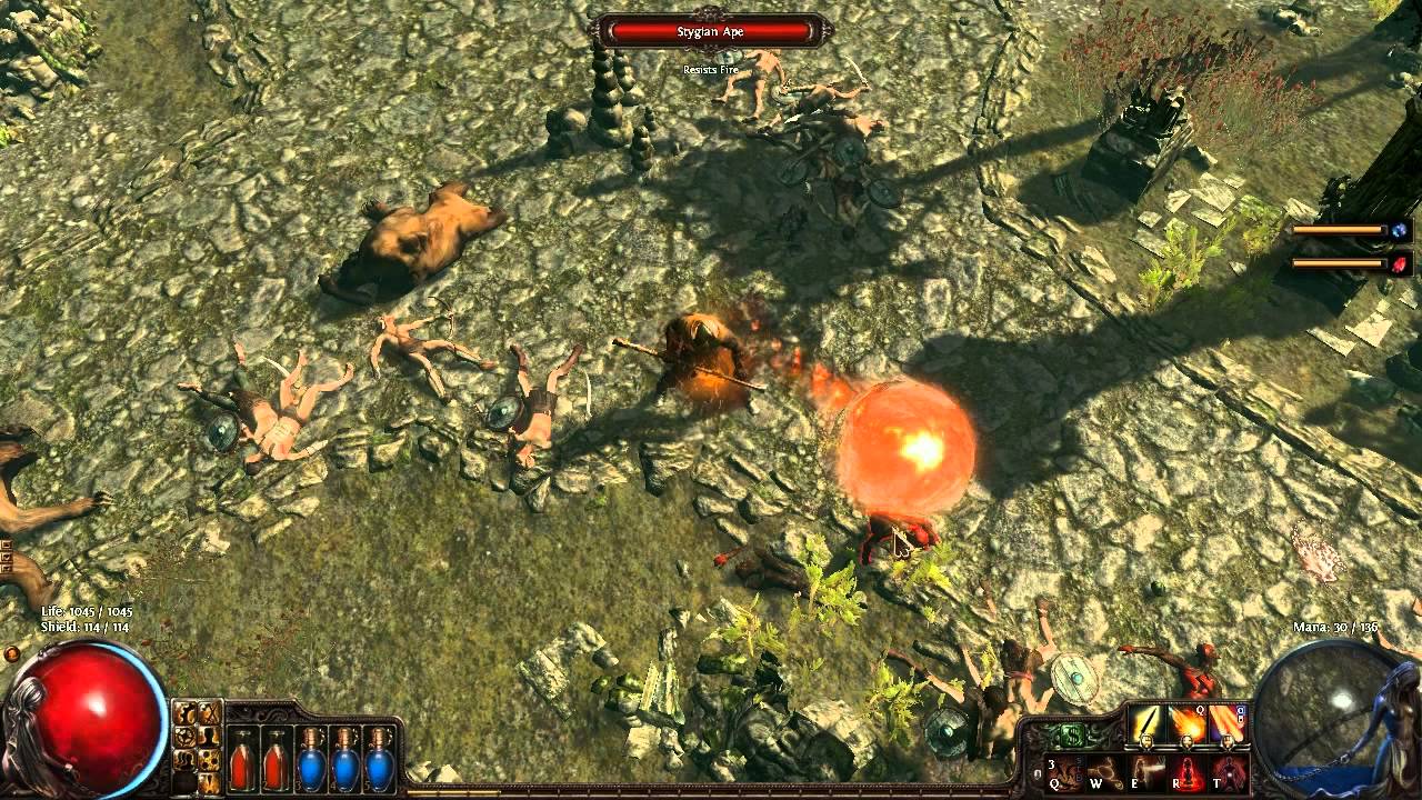 Path of Exile - Fireball - YouTube