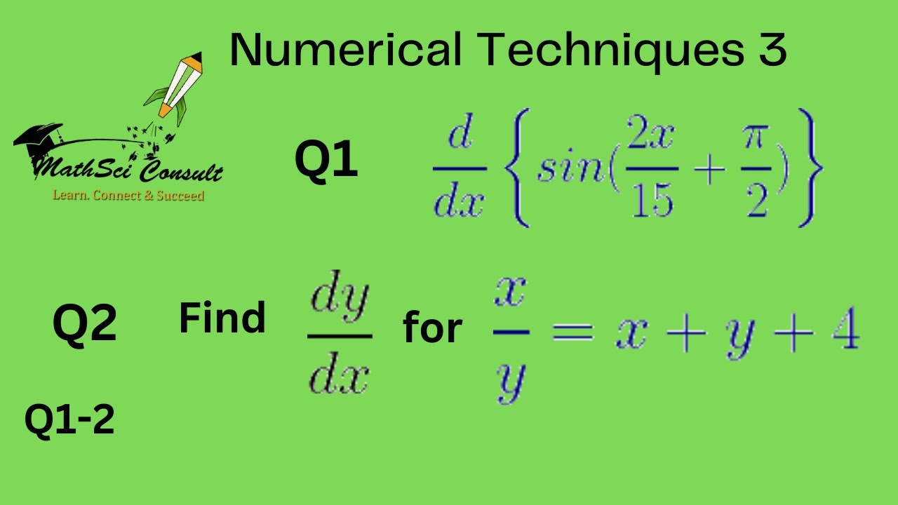 Numerical Techniques 3 | Solving Past Paper Questions on Numerical ...