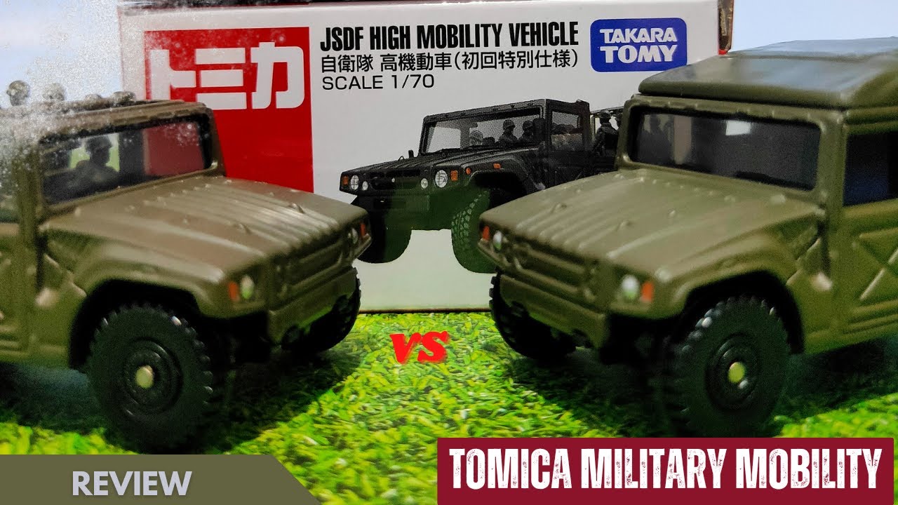 Unboxing tomica jsdf high mobility vehicle - serupa tapi tak sama - YouTube
