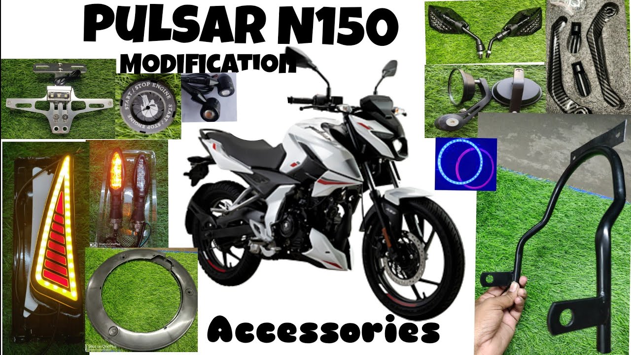 Pulsar N 150 Accessories| drl light| whill cover| tail tidy| metal ...