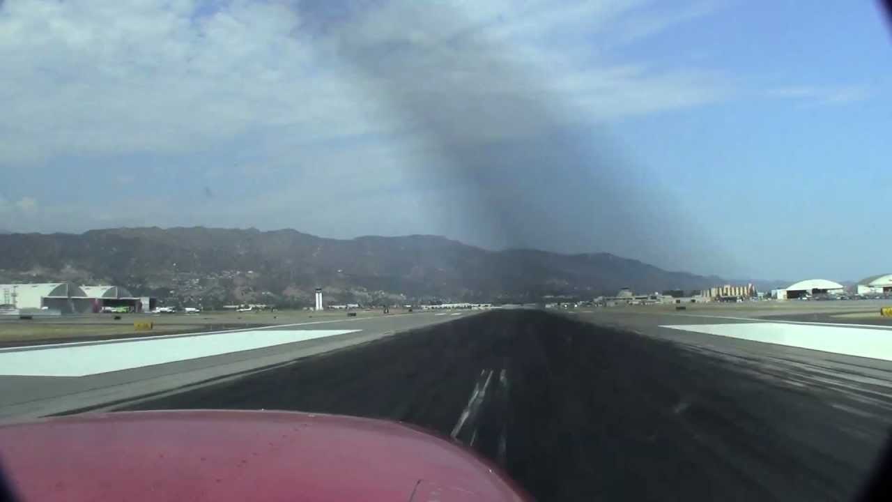 Approach and Landing at Burbank Airport (BUR) Runway 8 - YouTube