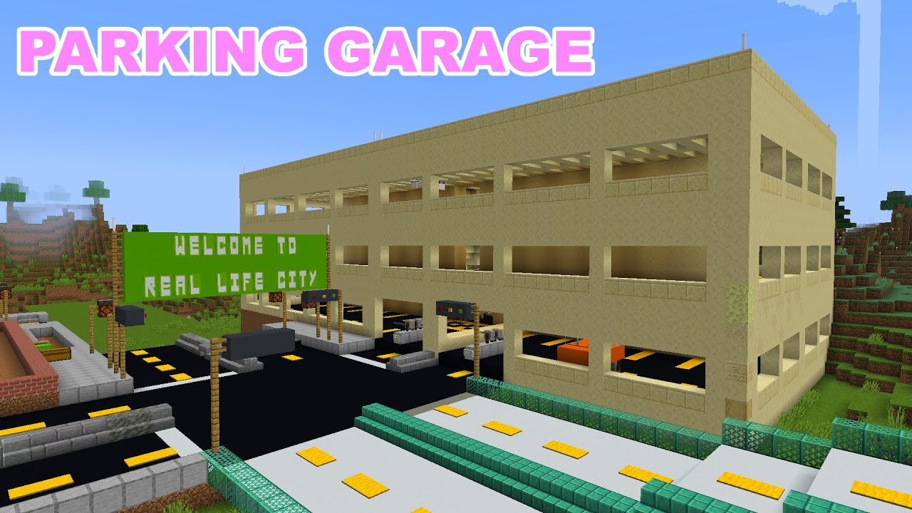 Minecraft Parking Garage Build - YouTube