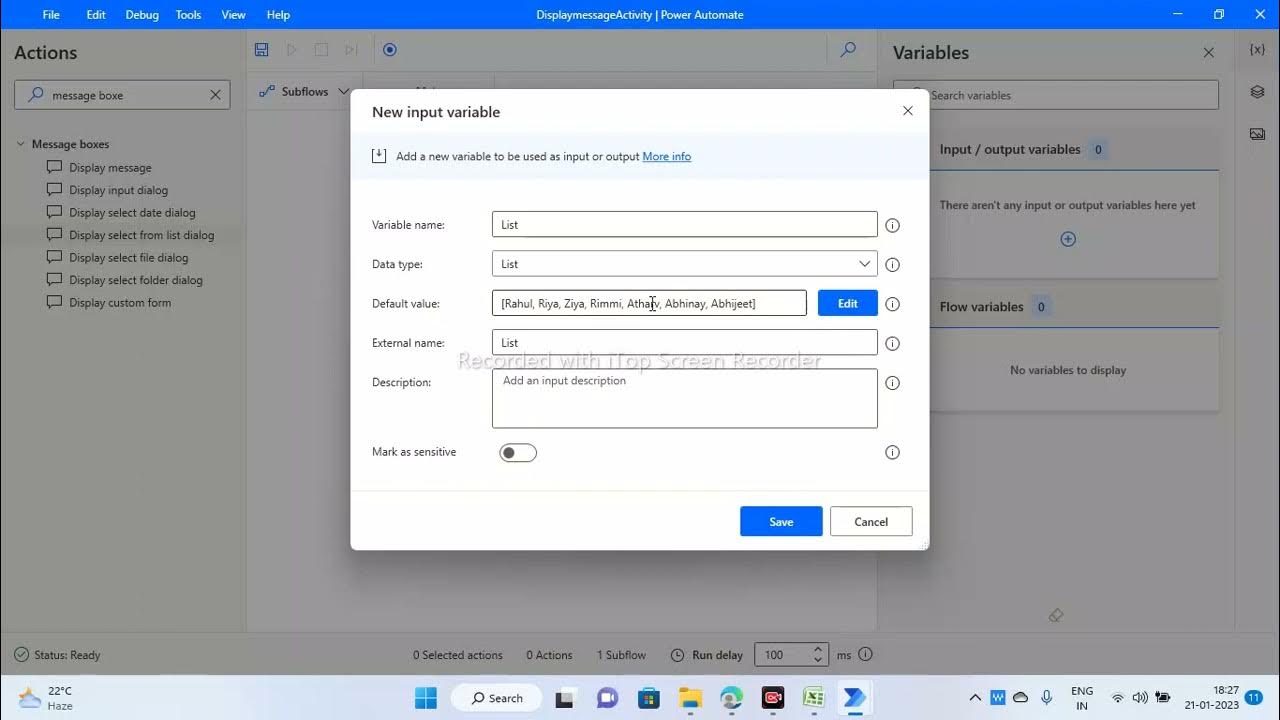 Power Automate Desktop :All Features of Display Select From List Dialog(In English) - YouTube