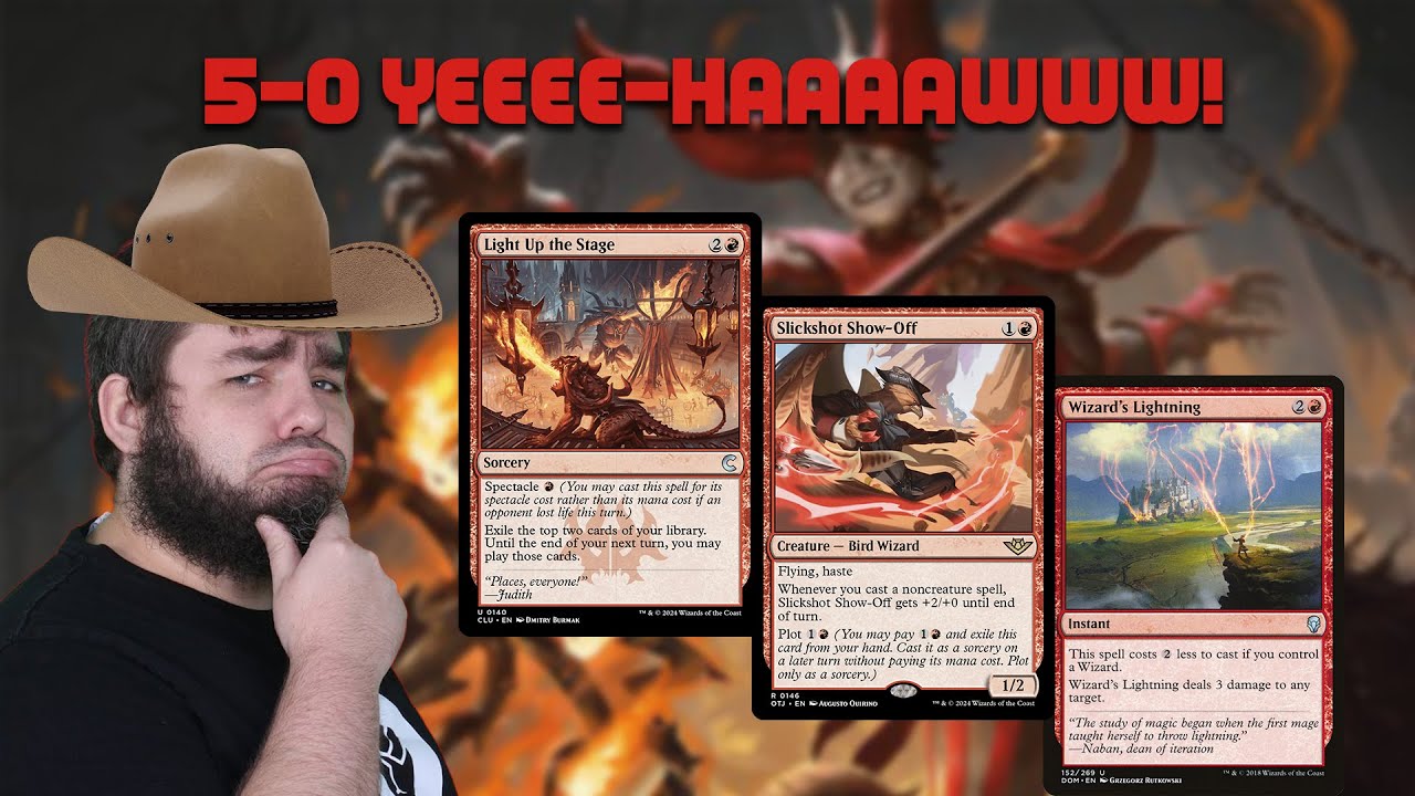 The Ol' 5-0 YEEEEEE-HAAAAWWW! | Mono-Red Slickshot Pioneer League - YouTube