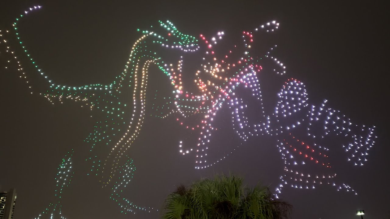 Sky Elements Drone Demonstration - IAAPA Expo 2023 - YouTube