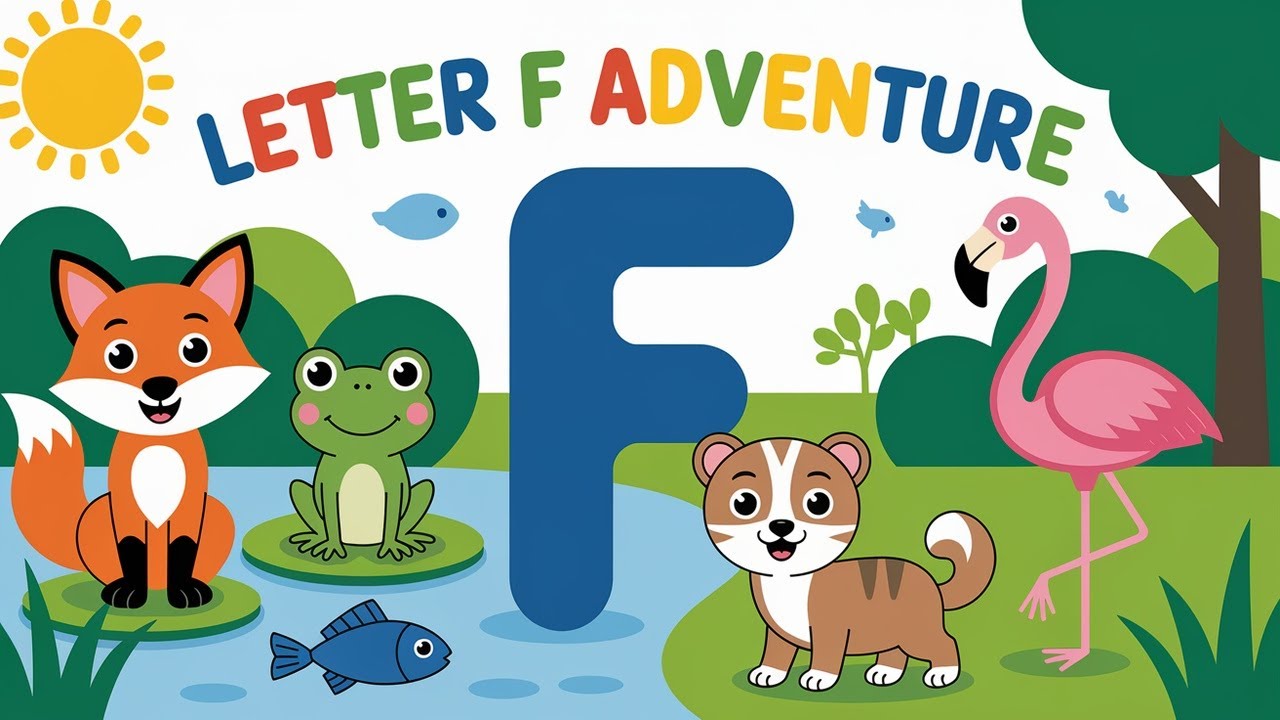 The Letter F Animal Adventure | Fun Alphabet Song for Toddlers ...