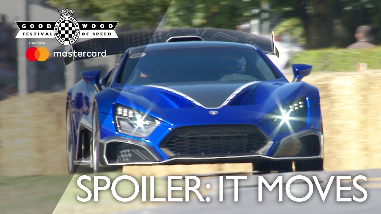 See the crazy Zenvo TSR-S's amazing active spoiler in action - YouTube
