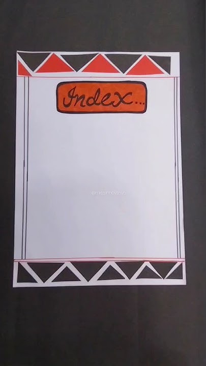 5 different ways to make Index for projects and assignments!!!! #youtubeshorts #shorts #viral ...