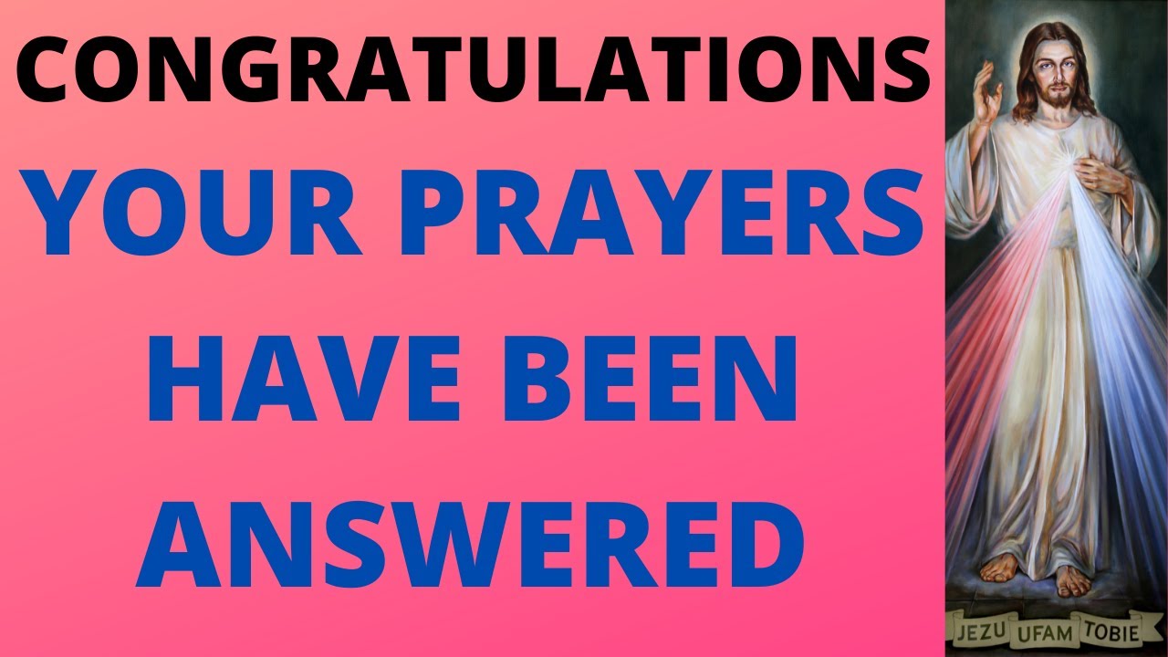 🌈God Message For You Today🙏 Congratulations! 🎉Your Prayers Are Answered ...