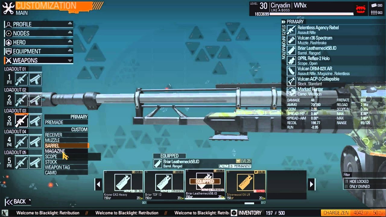 Blacklight:Retribution: "Assault Rifle Builds (Level 20 - 30)" 1080p ...