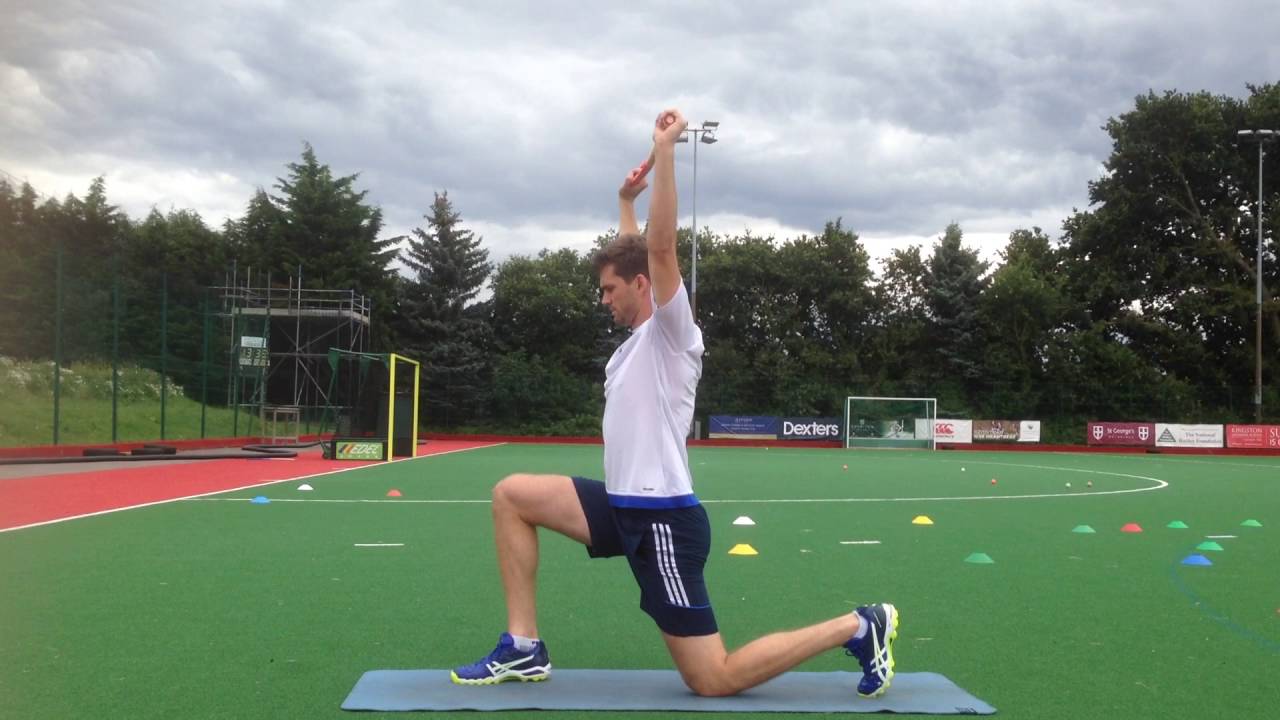 core lunge routine - YouTube