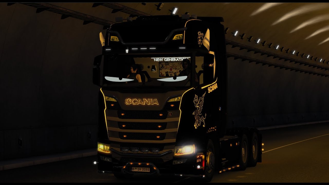 Euro Truck Simulator 2 ets 1,57 камера ps 3 beam eye tracker - YouTube