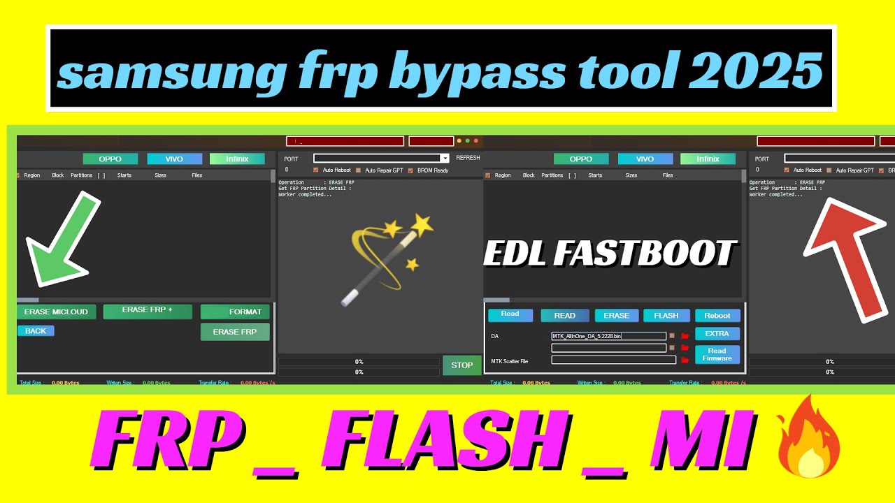 Qualcomm Phone Emmc Repair Tool SAMSUNG FRP BYPASS 2025 Brom EDL ...