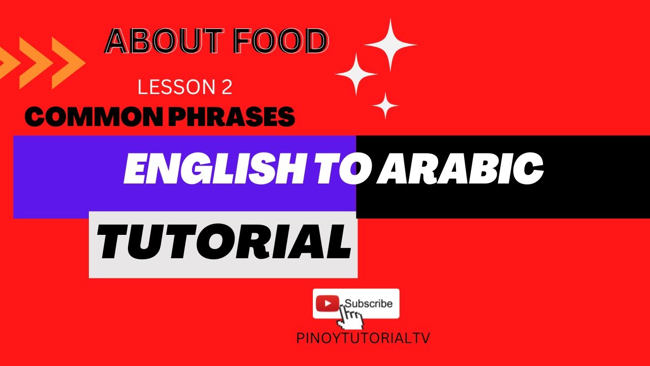 Arabic To English About Food Tagalog Tutorial Pttv Youtube