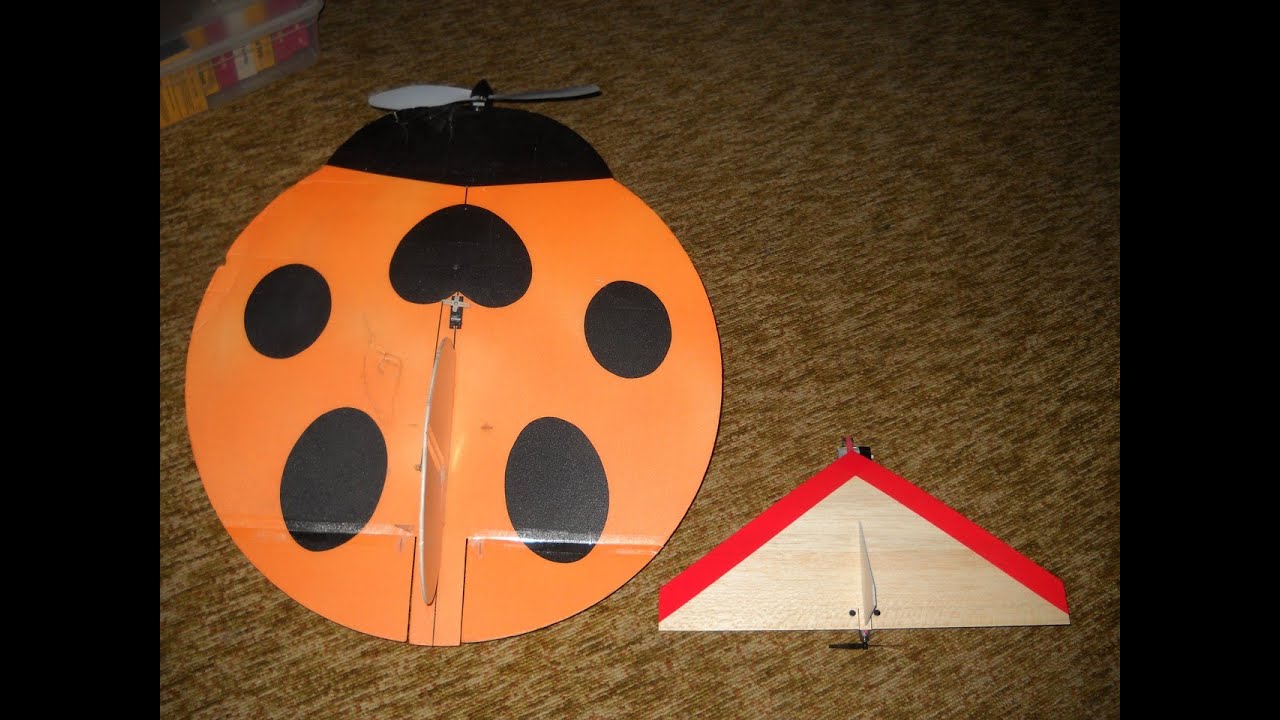 GWS Ladybug RC aircraft - YouTube