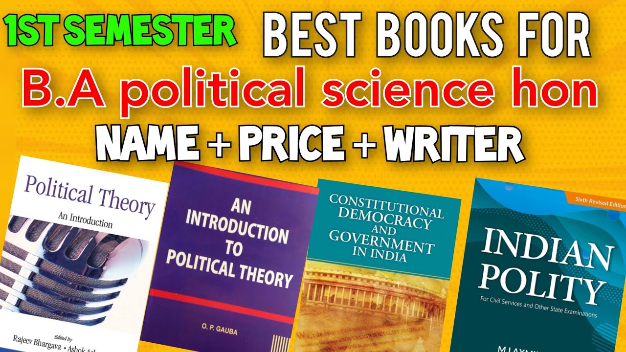 BA political science |1st semester | books Name with price and writer # ...