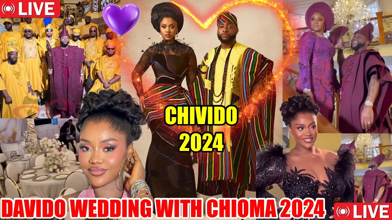 DAVIDO And CHIOMA WEDDING LIVE 🔴Video 😳🔥MUST WATCH. #chivido2024 # ...