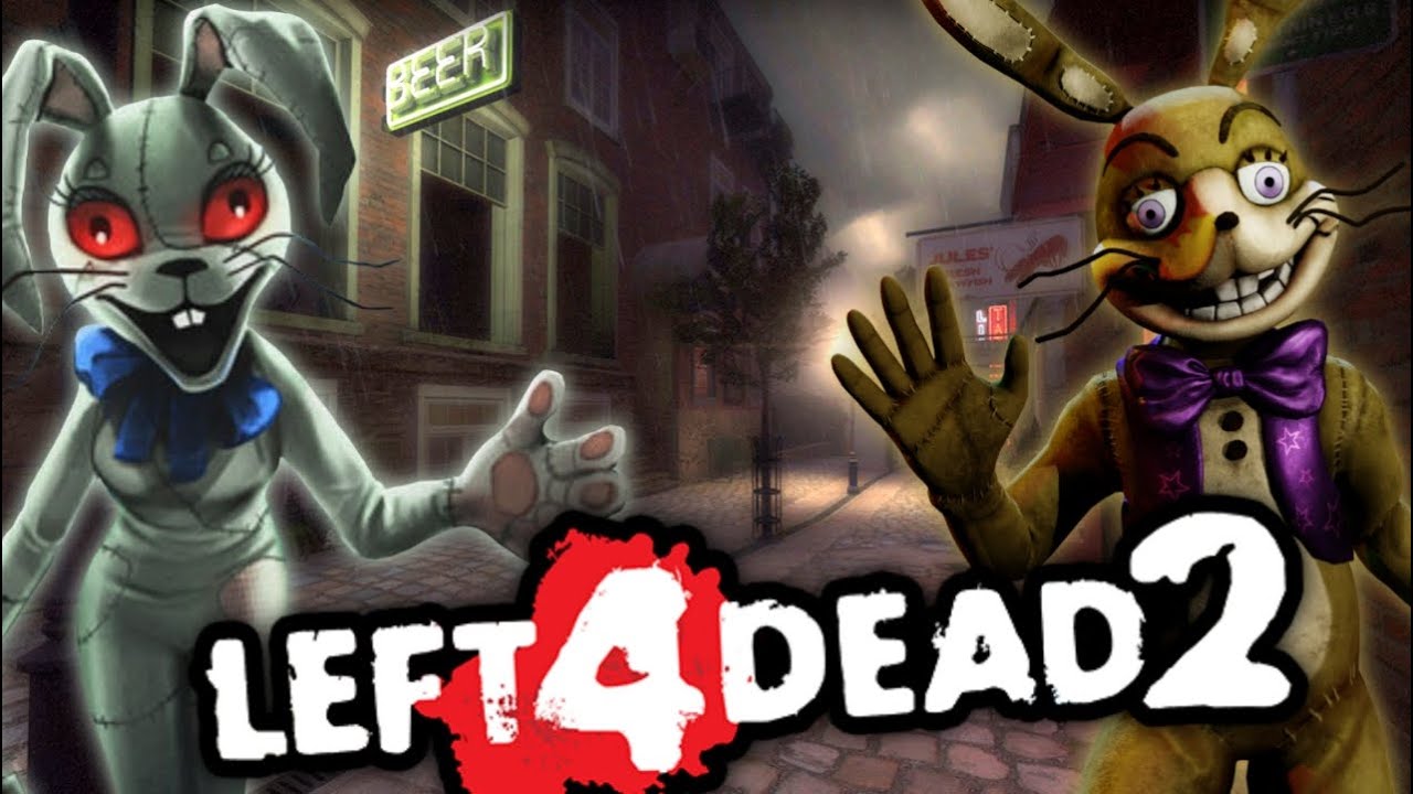 Glitchtrap and Vanny duo on The Passing| Left 4 Dead 2 Indonesia - YouTube