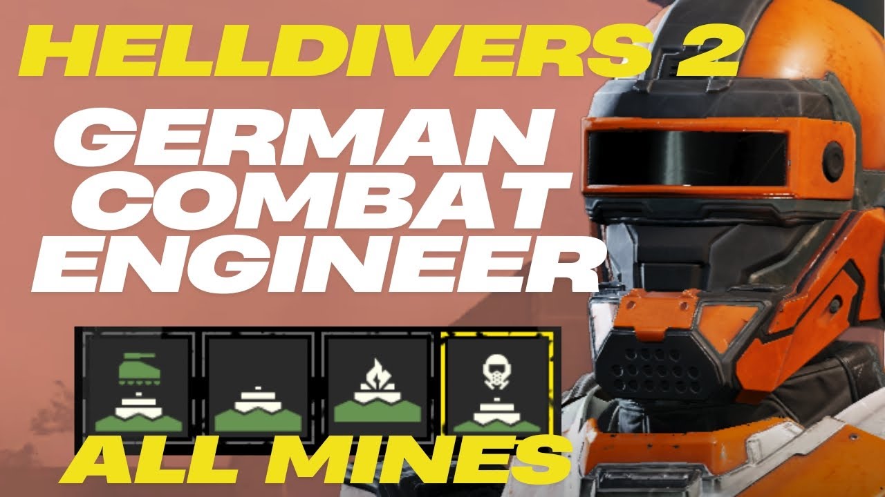 Helldivers 2: German Combat Engineer All Mines - YouTube