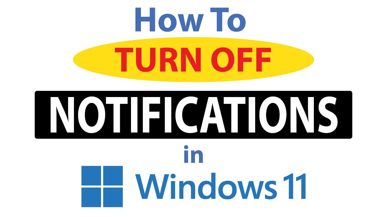 How To Turn Off Notifications On Windows 11 - YouTube
