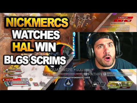 Nickmercs Watches ImperialHal Win in BLGS Scrims!! ( apex legends ) - YouTube