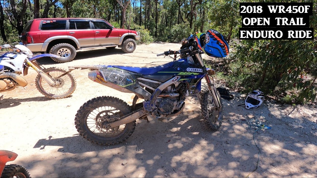 Enduro Riding The 2018 WR450F Rough Open Trails - YouTube