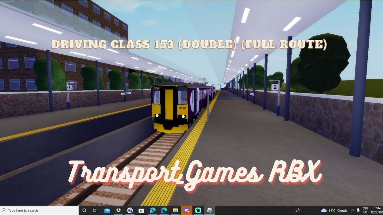 Roblox Project Transit: Driving class 153 (double) (and full route ...