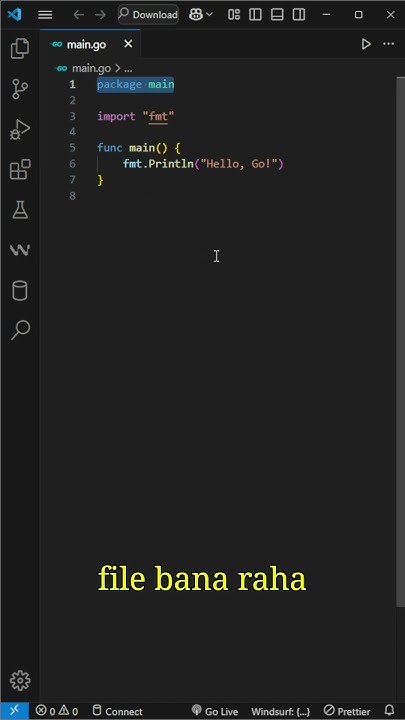 Package Main and Func Main in GO - YouTube