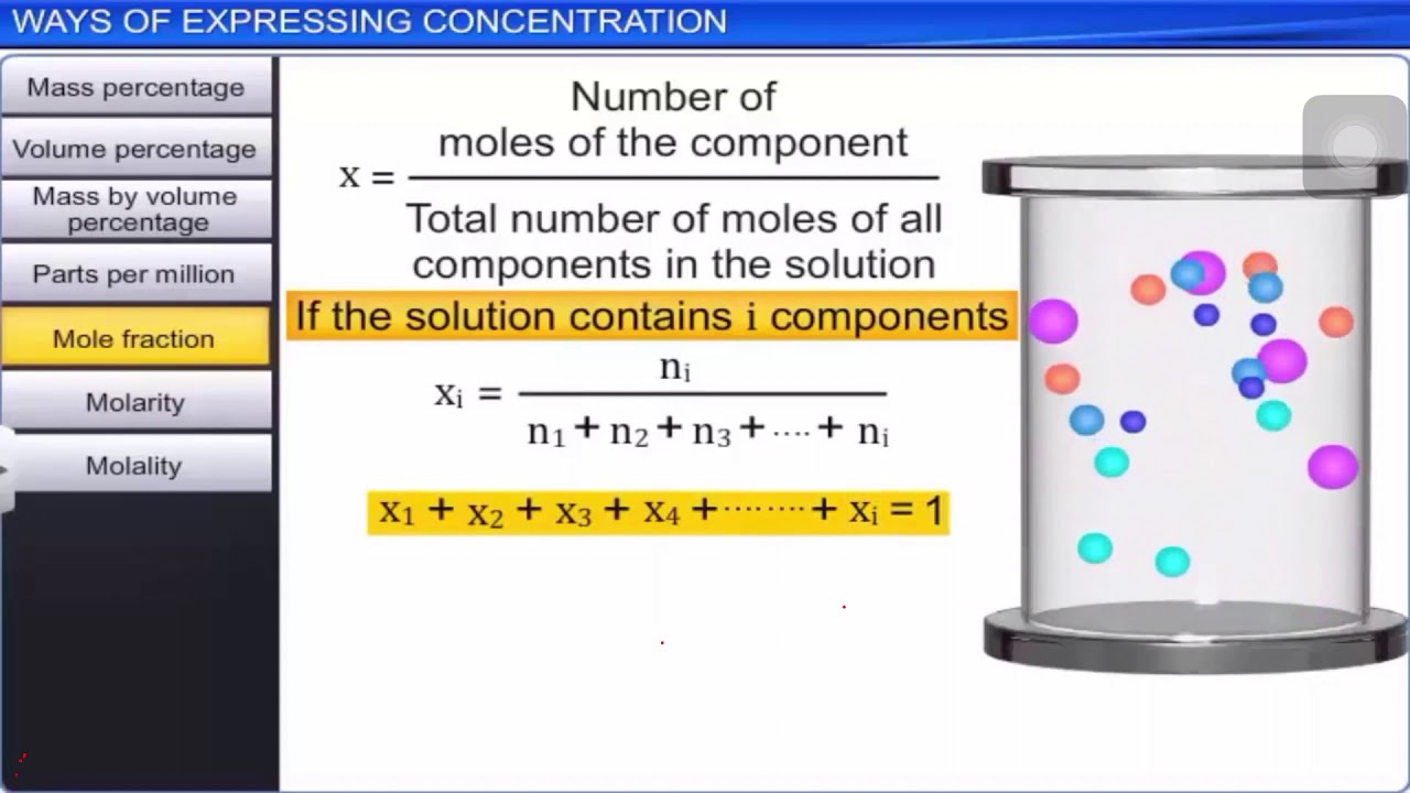 Solution XII mole Fraction YouTube solution-xii-mole-fraction-youtube
