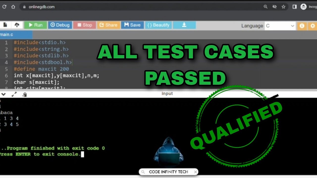 Beautiful Path C language Previous Year Accolite Digital | Beauty Code in C | Accolite Coding ...