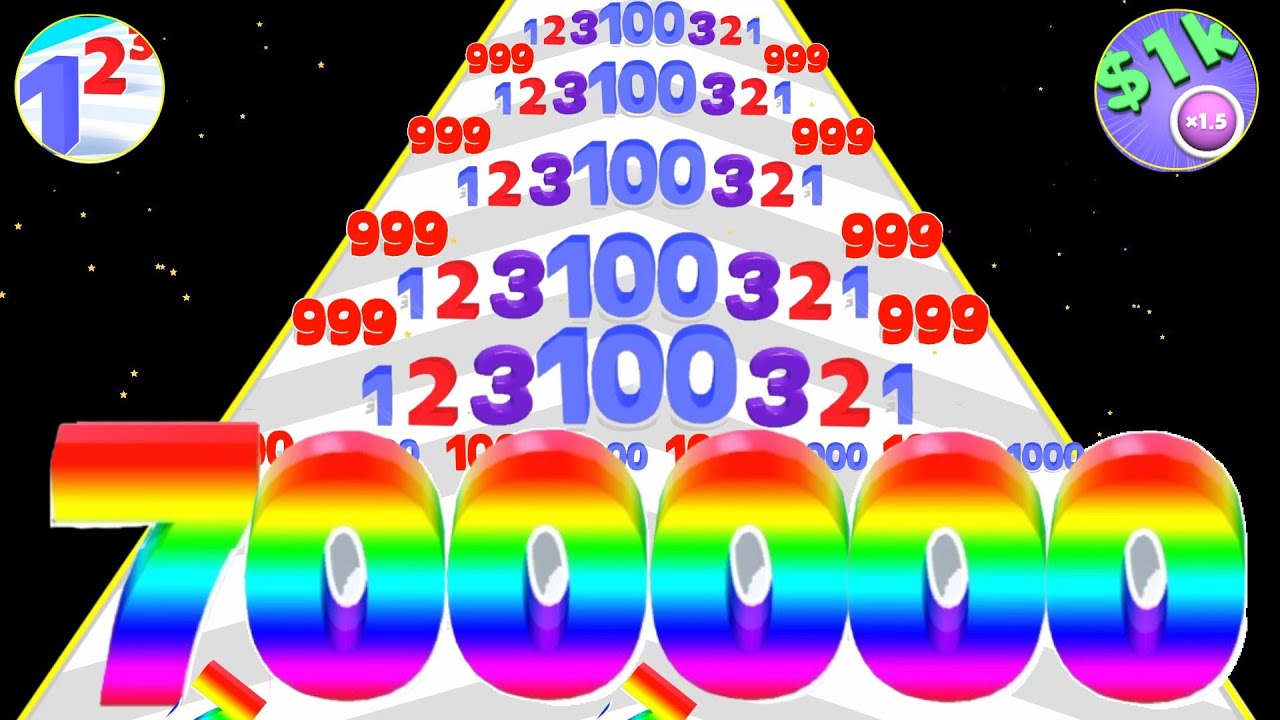 ♥️ Number run shooting 🆚 number master - 2048 Gameplay level 99999 part ...