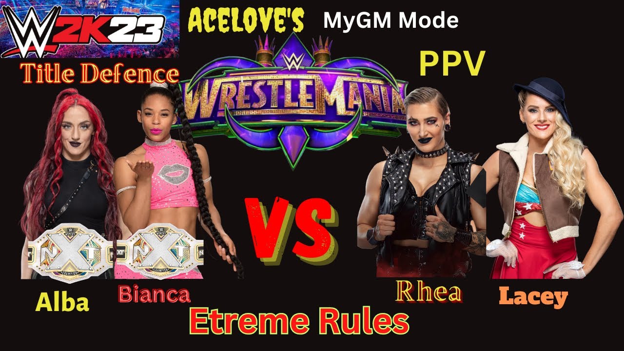 Woman's tag team (Bianca & Alba) Titles Defense at WrestleMania ...