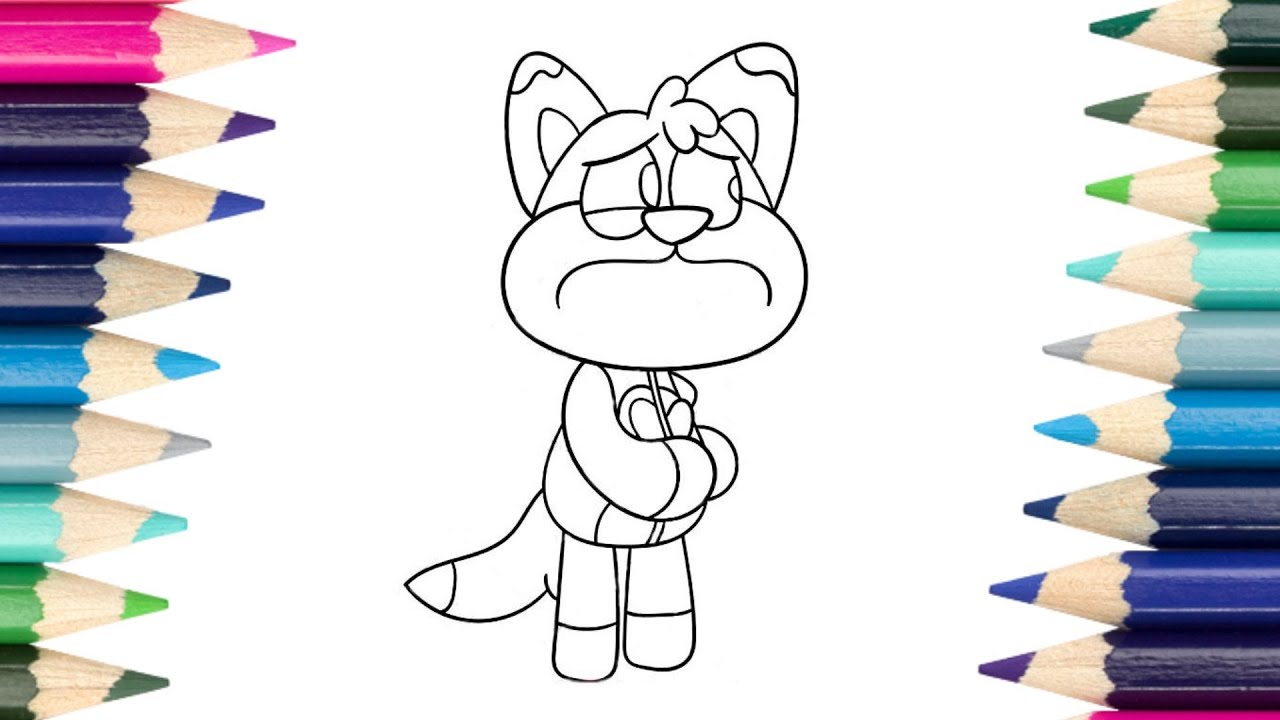 Frowny Fox from Poppy Playtime/Smiling Critters Coloring Page - YouTube