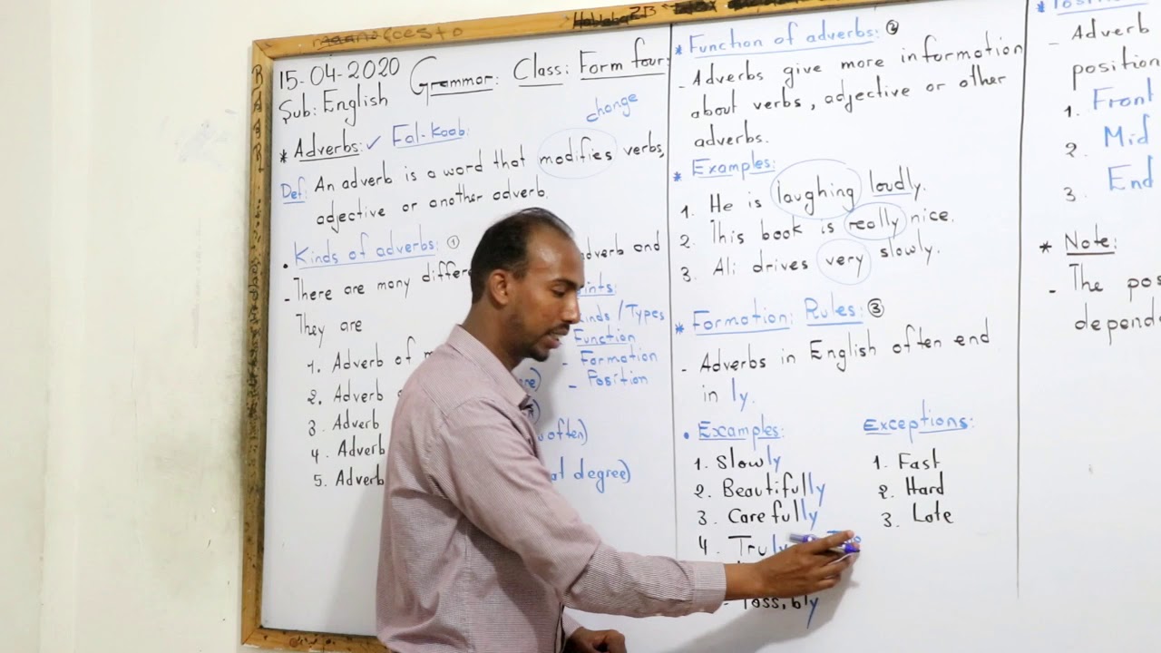 English form four Lesson 1(Grammar) - YouTube